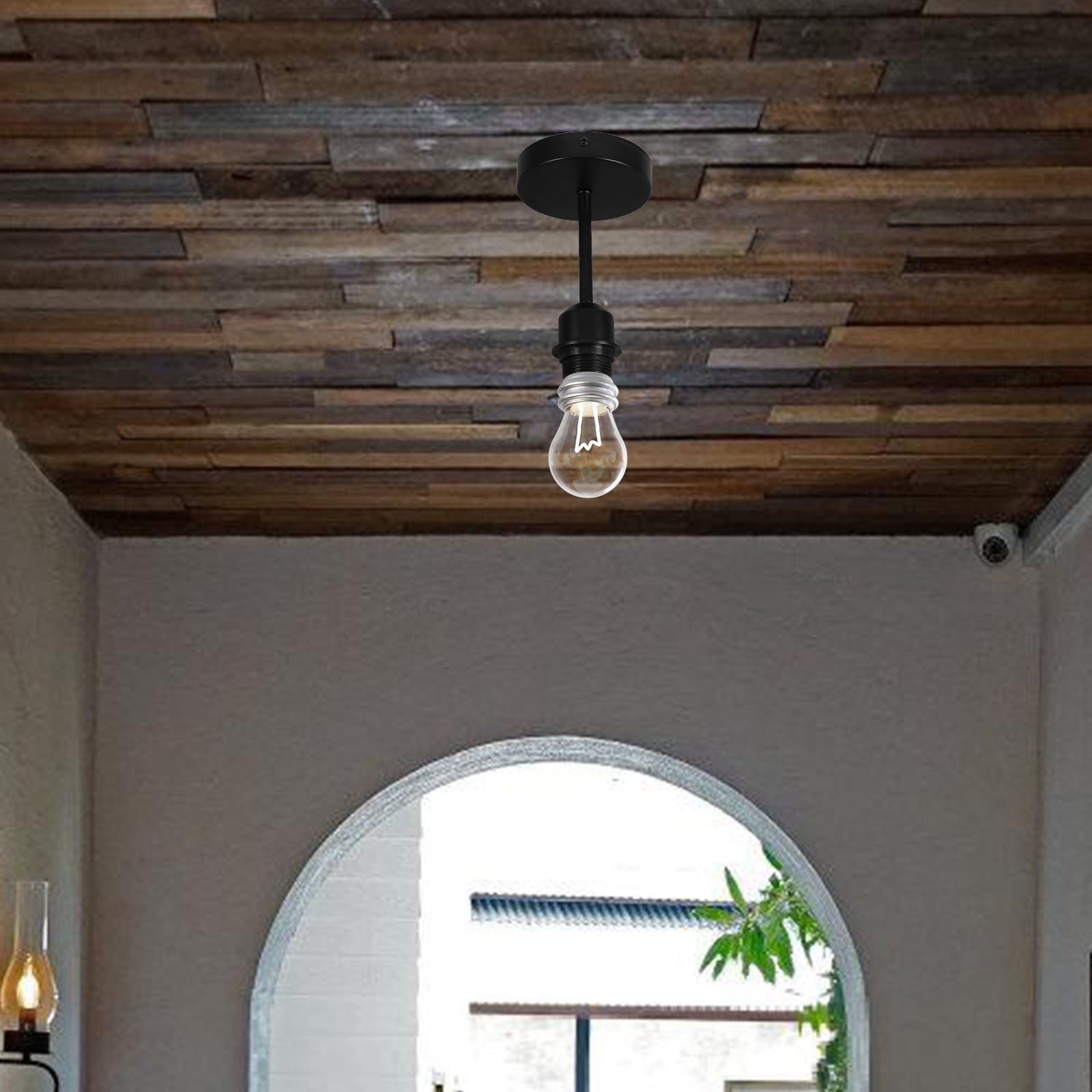 Raindrops E27 Threaded Metal Ceiling Light Socket Metal Lamp Holder ...