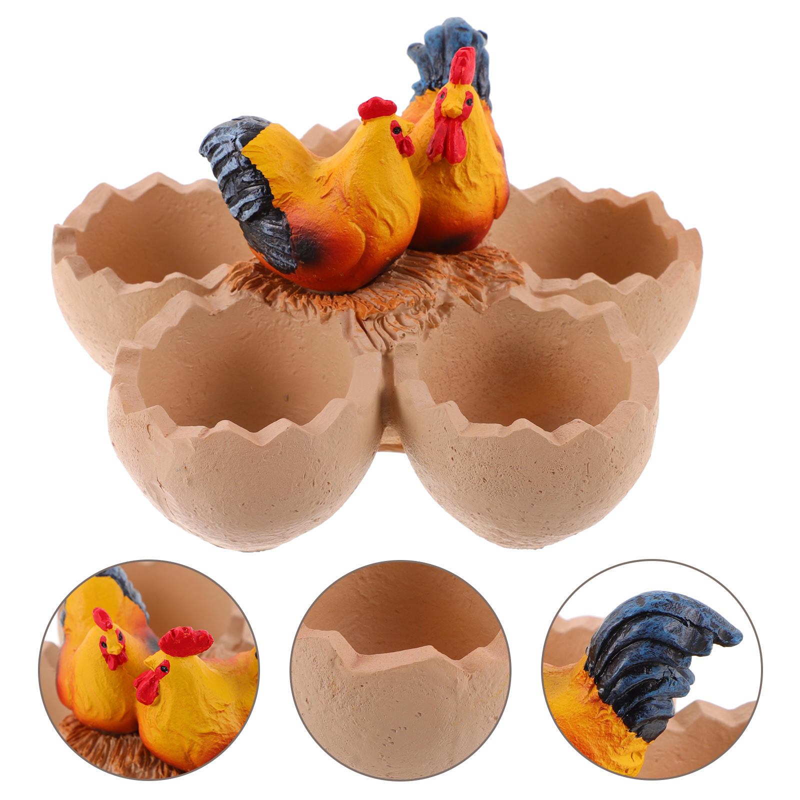 Raindrops Chicken Plant Pot Planter Multi-Use Decorative Flower Pot for ...