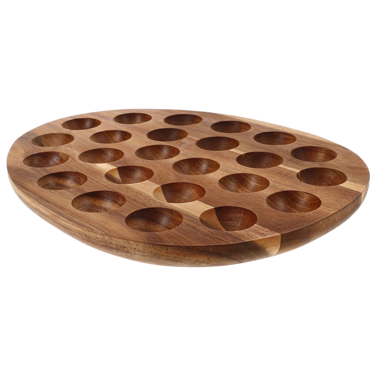 Raindrops Egg Platter Wood Egg Tray Kitchen Egg Container Egg Holder ...