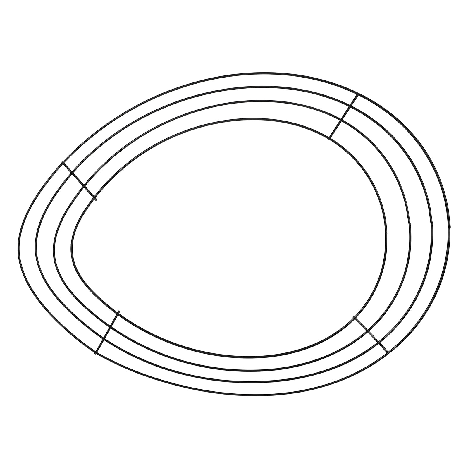 Raindrops Egg Shaped Wire Wreath Frame Easter Diy Wreath Metal Oval ...
