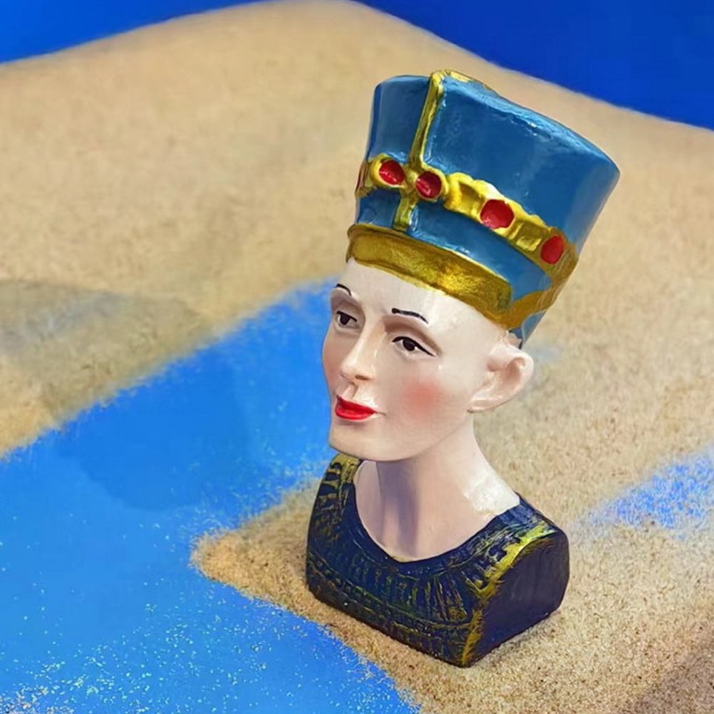 Raindrops Egyptian Queen Bust Statue Mini Decorative Plastic Figurine ...