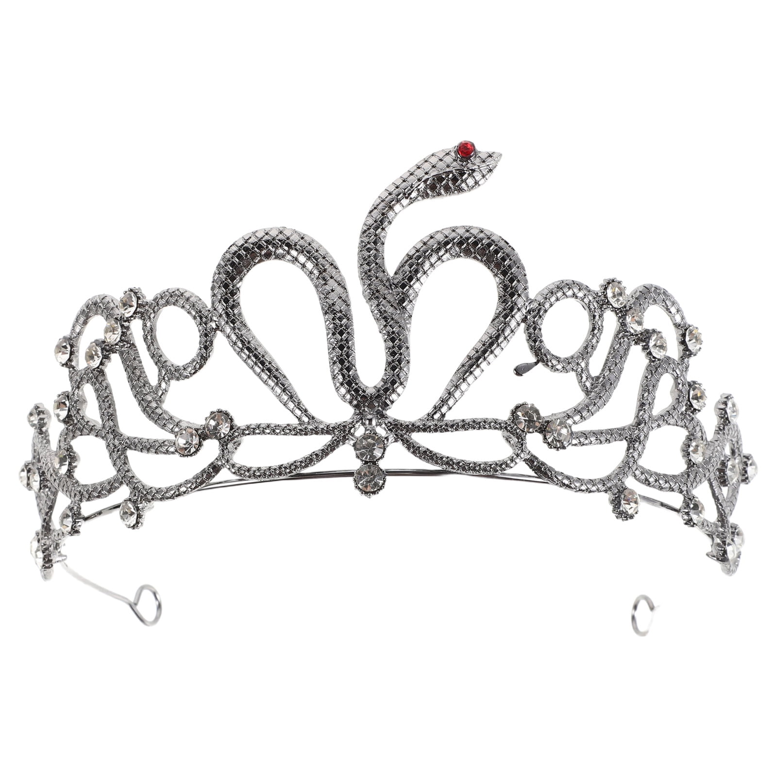 Raindrops Egyptian Snake Crown Headpiece with Rhinestones for Bride ...