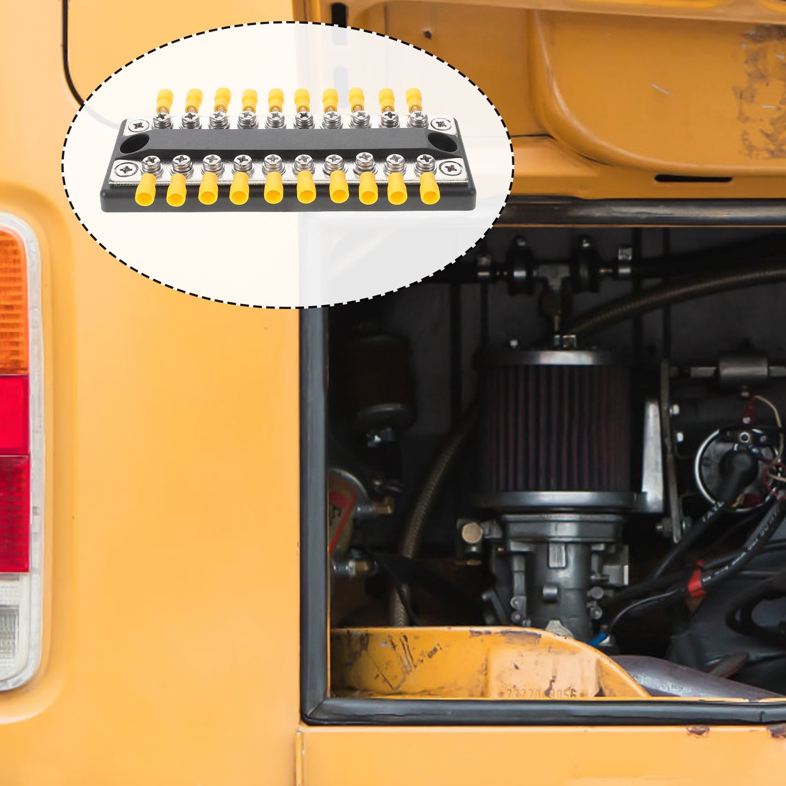 Raindrops Electrical Bus Bar Marine Battery RV Busbar 12.50X4.50X1.50CM ...