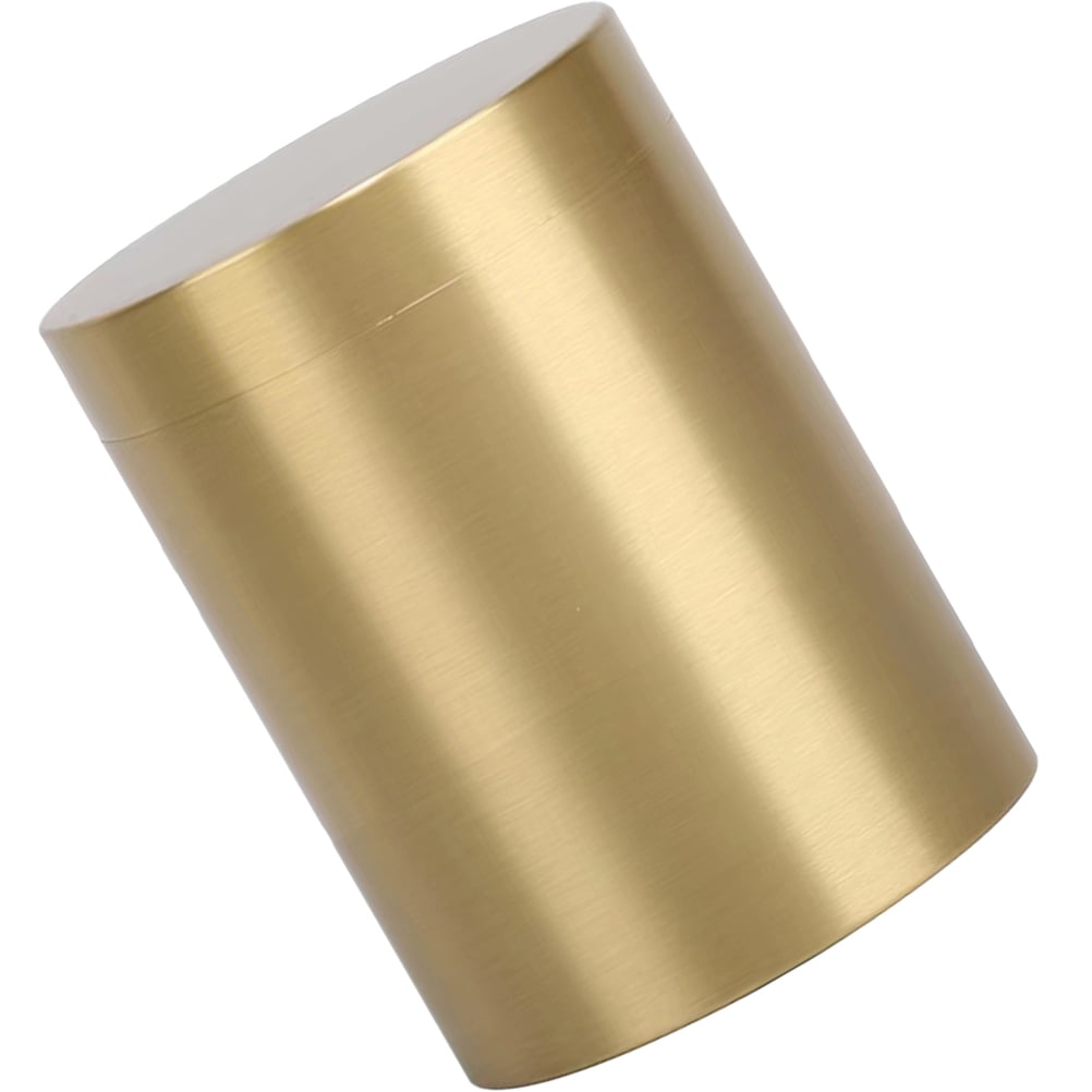 Raindrops Elegant Copper Tea Canister for Storage with Golden Finish ...