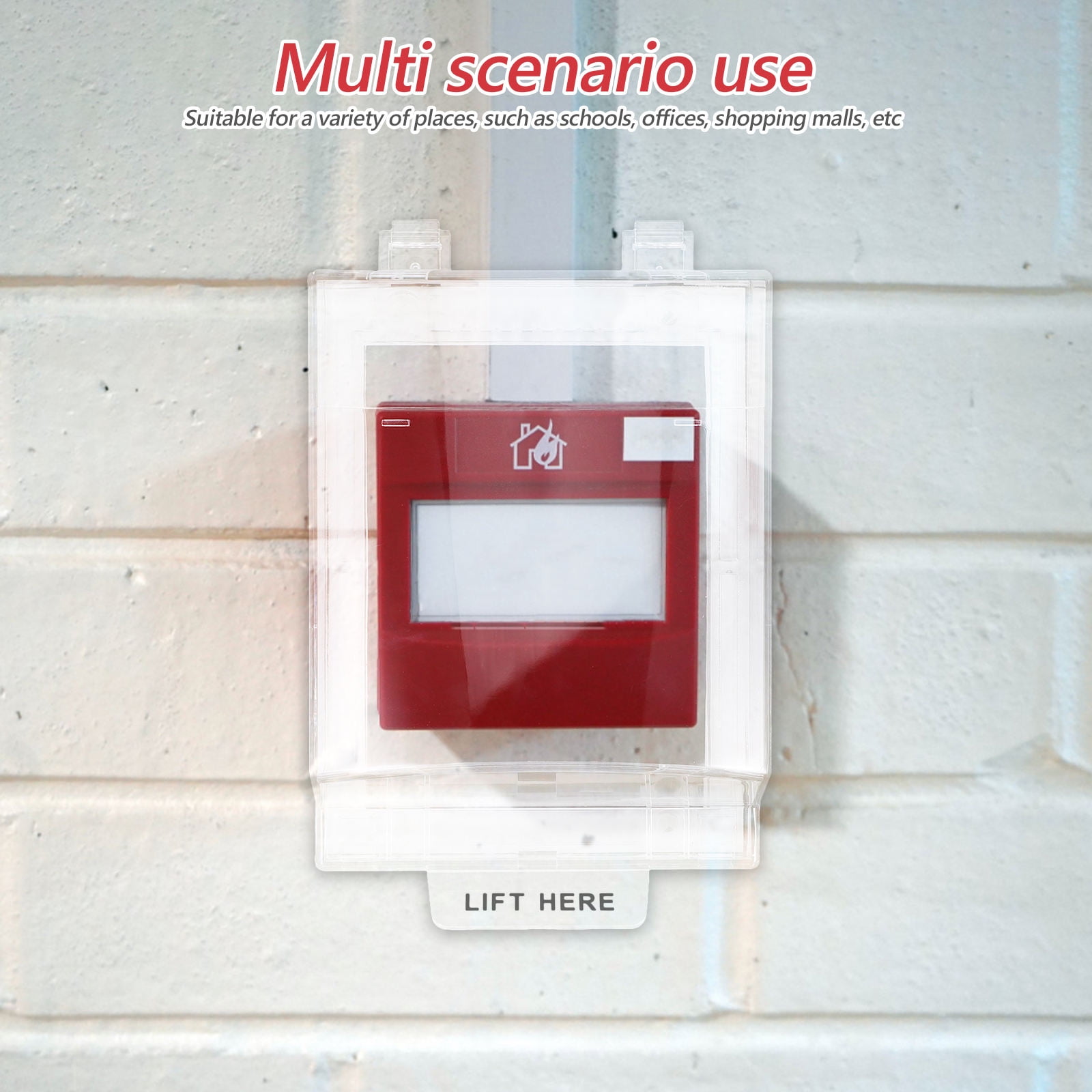 Raindrops Emergency Alarm Button Protector Full Coverage Fire Call ...