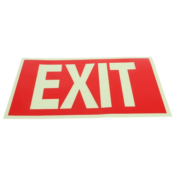 Raindrops Emergency Exit Sign Sticker Exit Signs With Emergency Lights ...