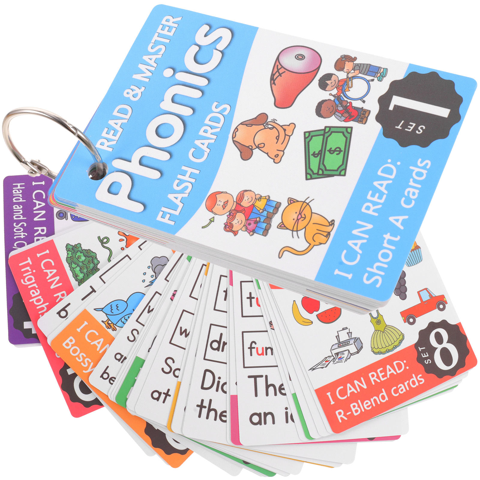 Raindrops English Spelling Cards for Kids Learning Educational Toy with ...