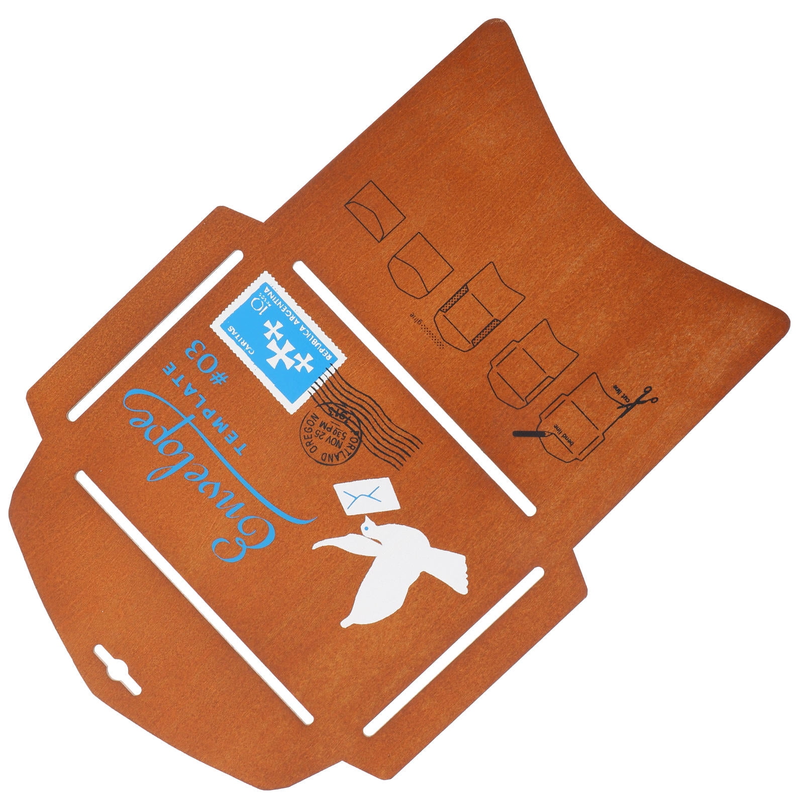 Raindrops Envelope Pattern Template 1Pack Wooden for Greeting Card ...