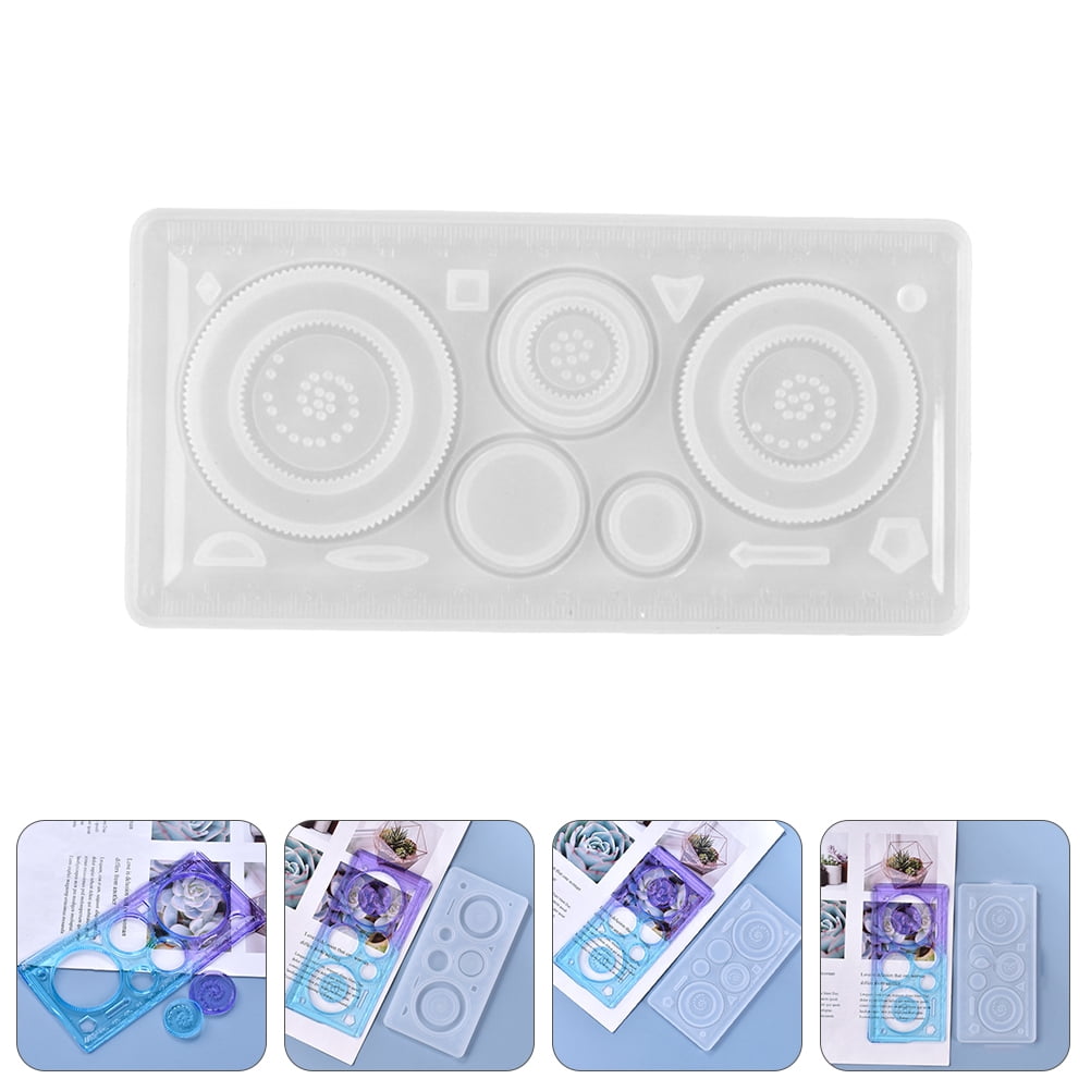 Raindrops Epoxy Crystal Mold Drawing Tool Unique Curve Ruler Office ...