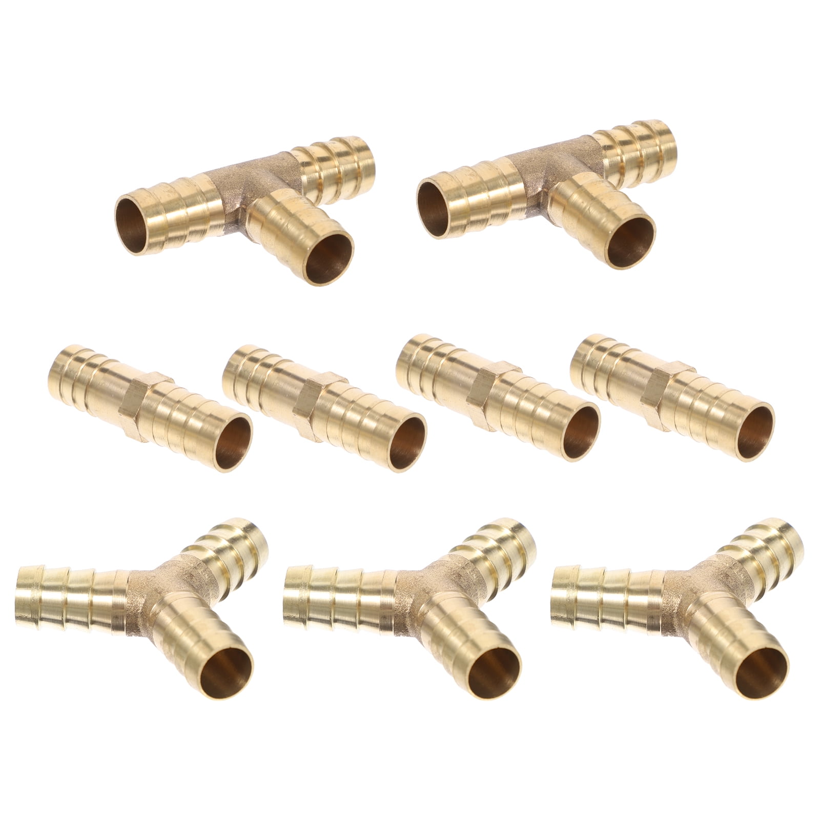 Brass Connector Fitting for Pipe Golden Color Maximum Durability Easy ...