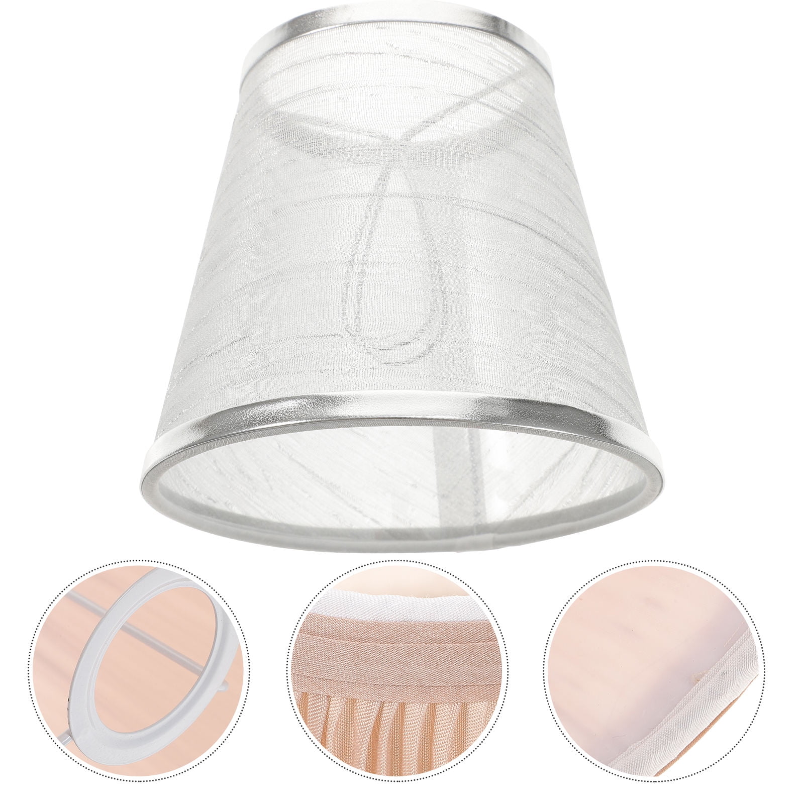 Raindrops Fabric Lamp Shade Simple Lamp Shade Clip on Bulb Lamp Shade ...