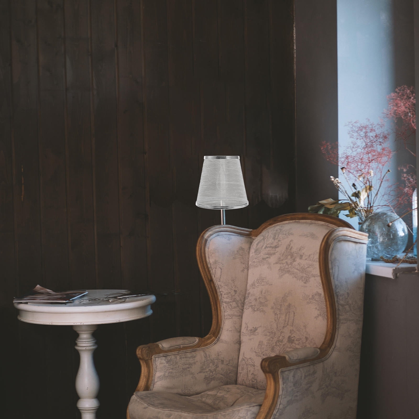 Raindrops Fabric Lamp Shade Simple Lamp Shade Clip on Bulb Lamp Shade ...