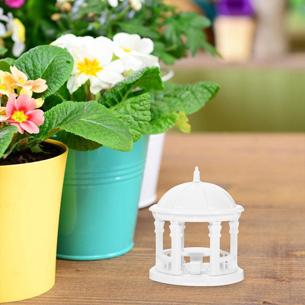Raindrops Fairy Garden Mini Statue Assemble The Model of Pavilion ...
