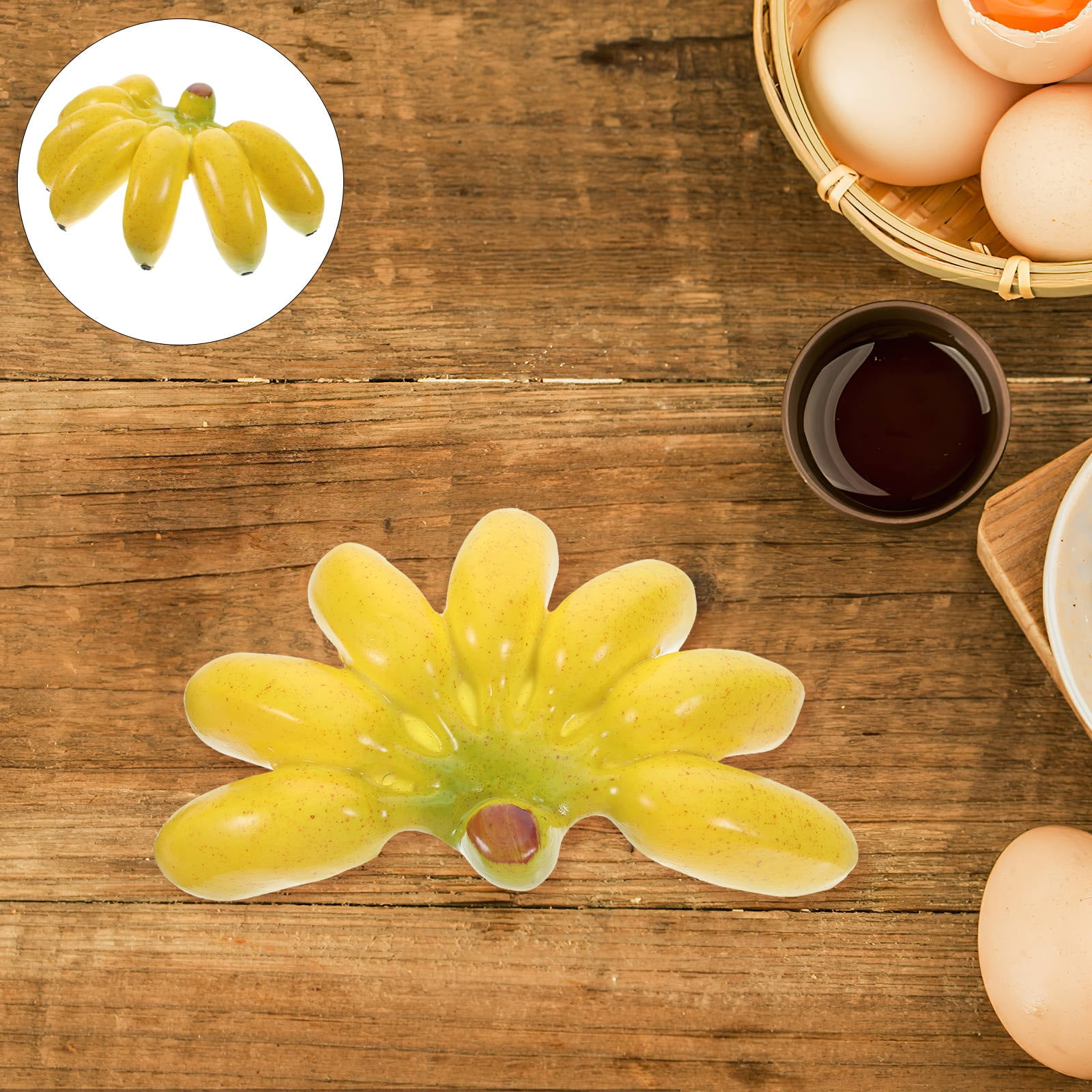 Raindrops Fake Banana Bunch Photography Prop Fake Fruit Ornament ...