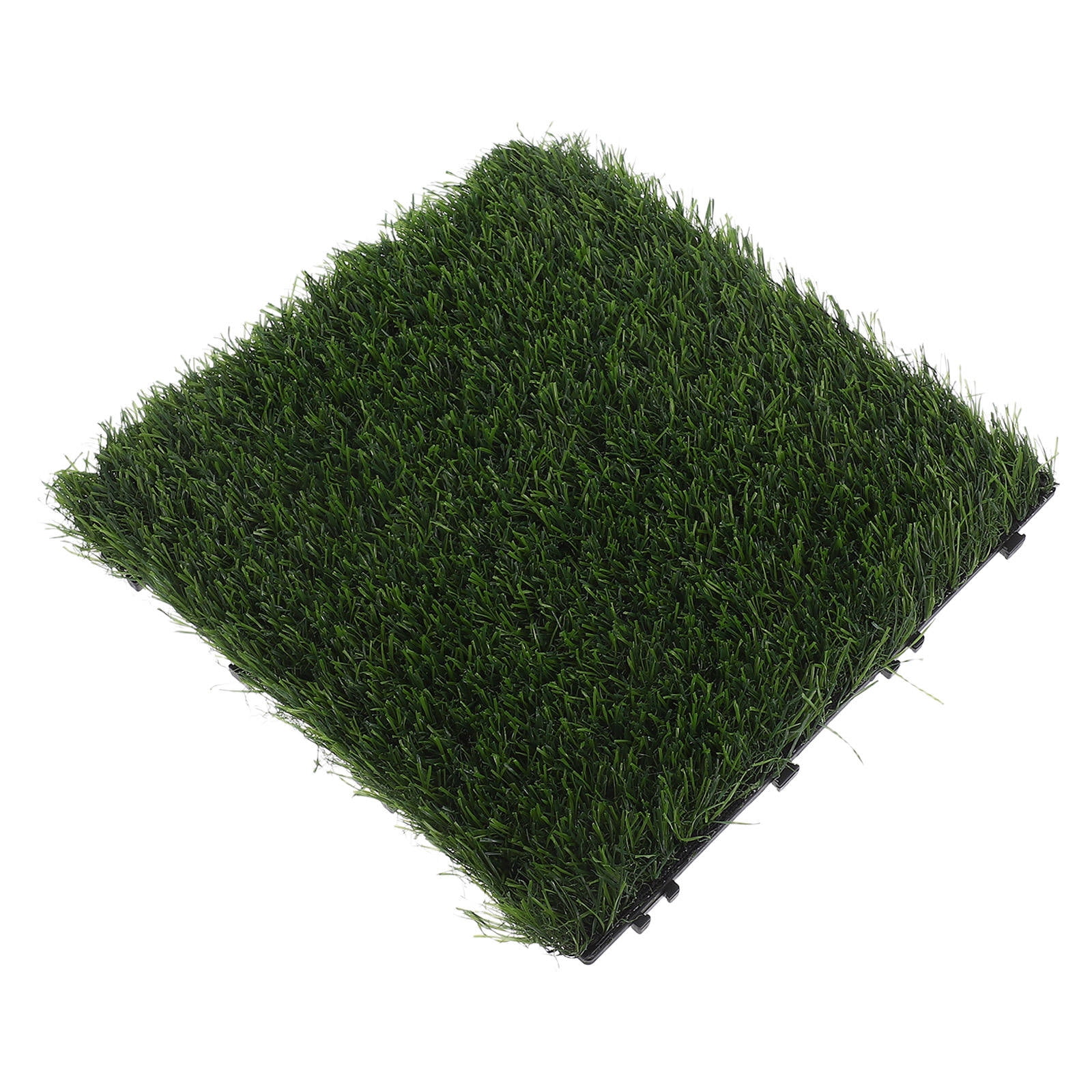 Raindrops Fake Grass Flooring Realistic Artificial Lawn Interlocking ...