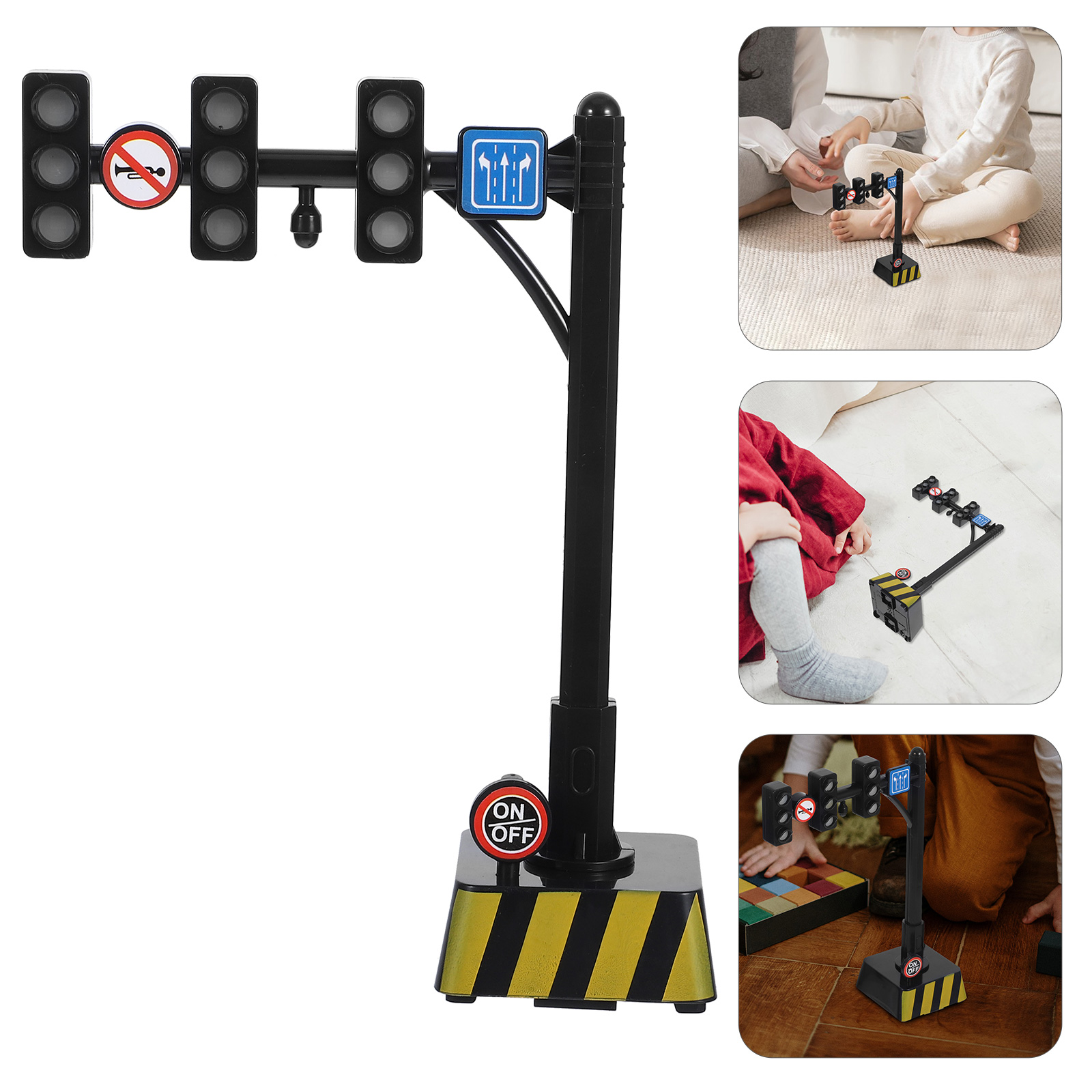 Raindrops Fake Traffic Light Interactive Toy Miniature House Decor Toy ...