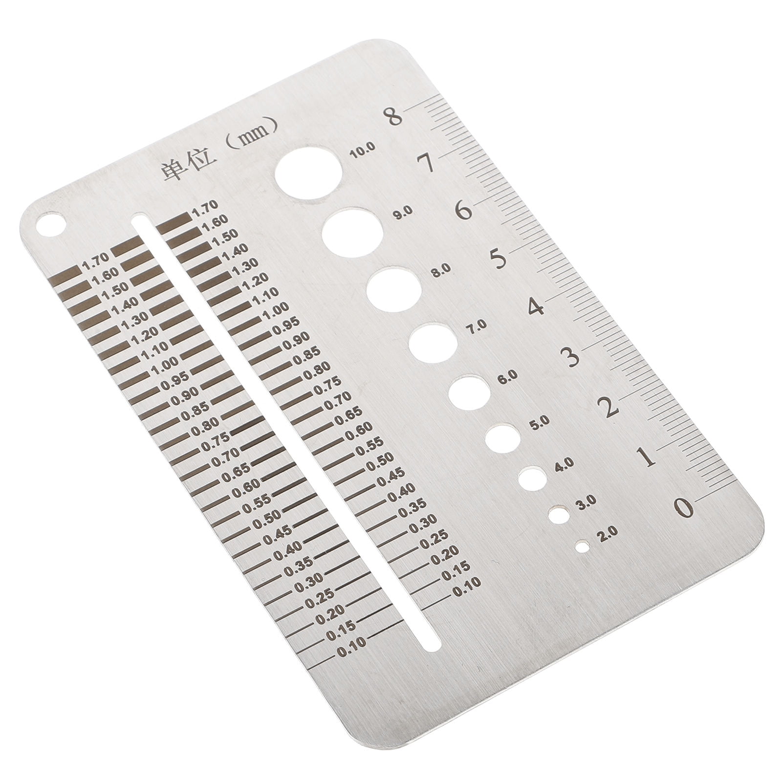 Raindrops Feeler Gauge Straight Ruler Gap Measure Tool Measuring Feeler ...