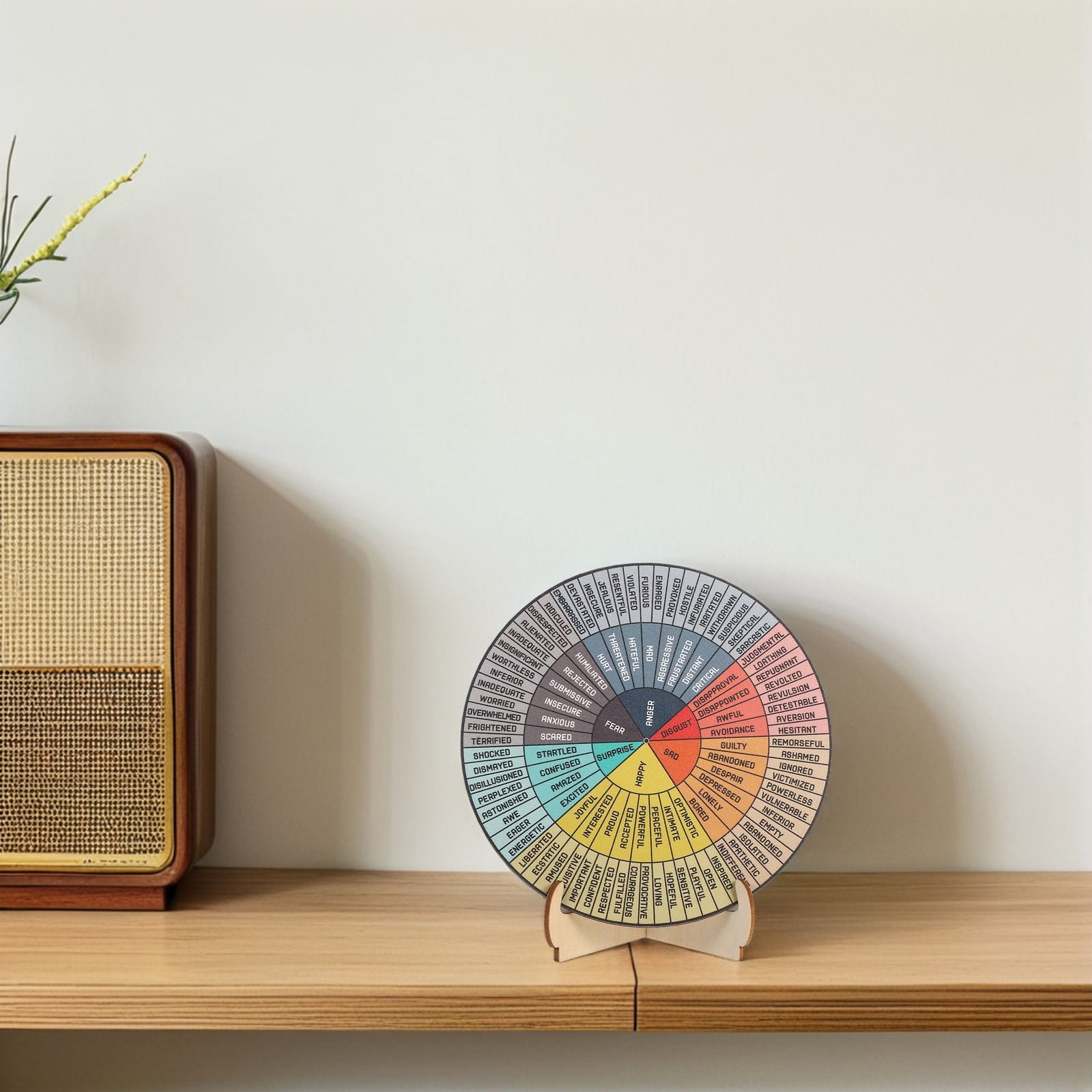 Raindrops Feelings Wheel With Stand Emotions Chart Office Decor Emotion ...