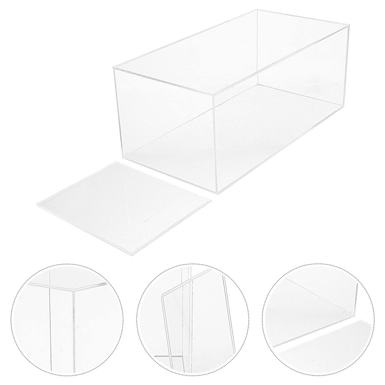 Raindrops Figurine Rack Storage Container Key Dust Proof Display ...