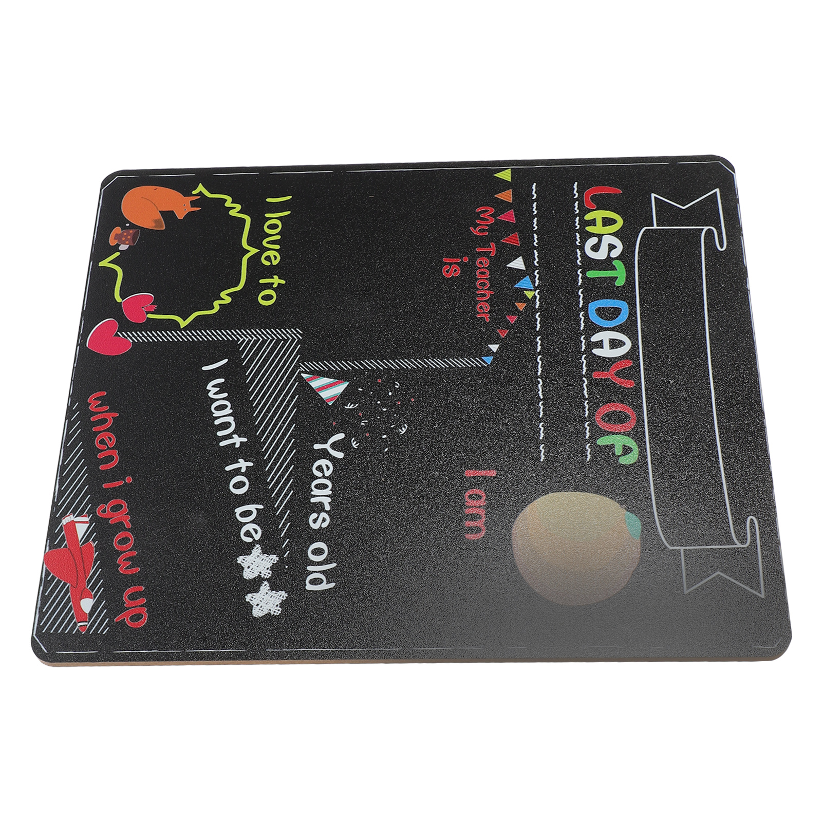 Raindrops First and Day Chalkboard Back to School Blackboard - Walmart.com