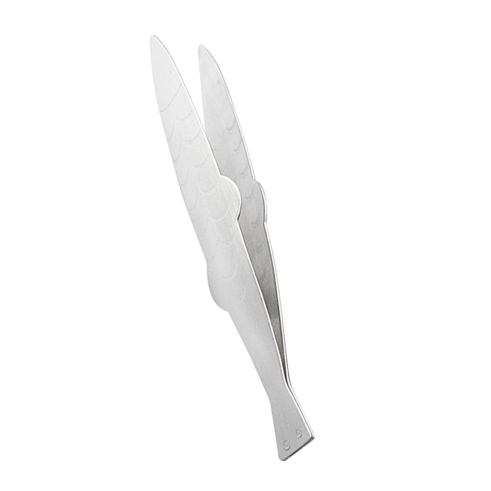 Raindrops Fish Shape Design Stainless Steel Fish Tweezers Fish Bone ...