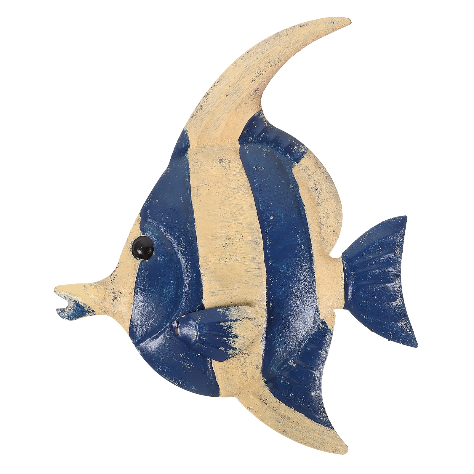 Raindrops Fish Tank Decorations Striped Wrought Iron Tropical Wall ...