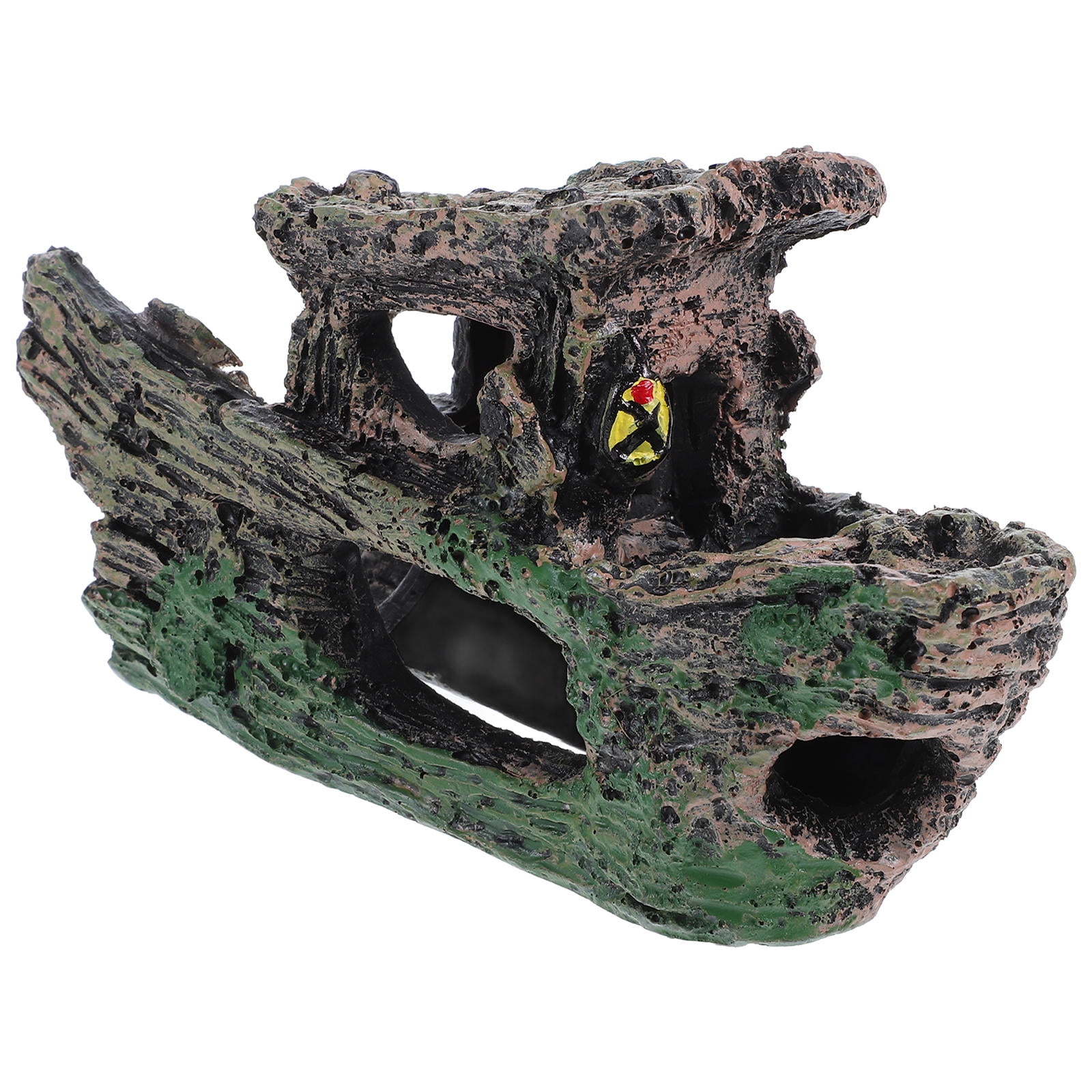 Raindrops Fish Tank Logs Aquarium Shipwreck Resin Tree Trunk Ornament ...