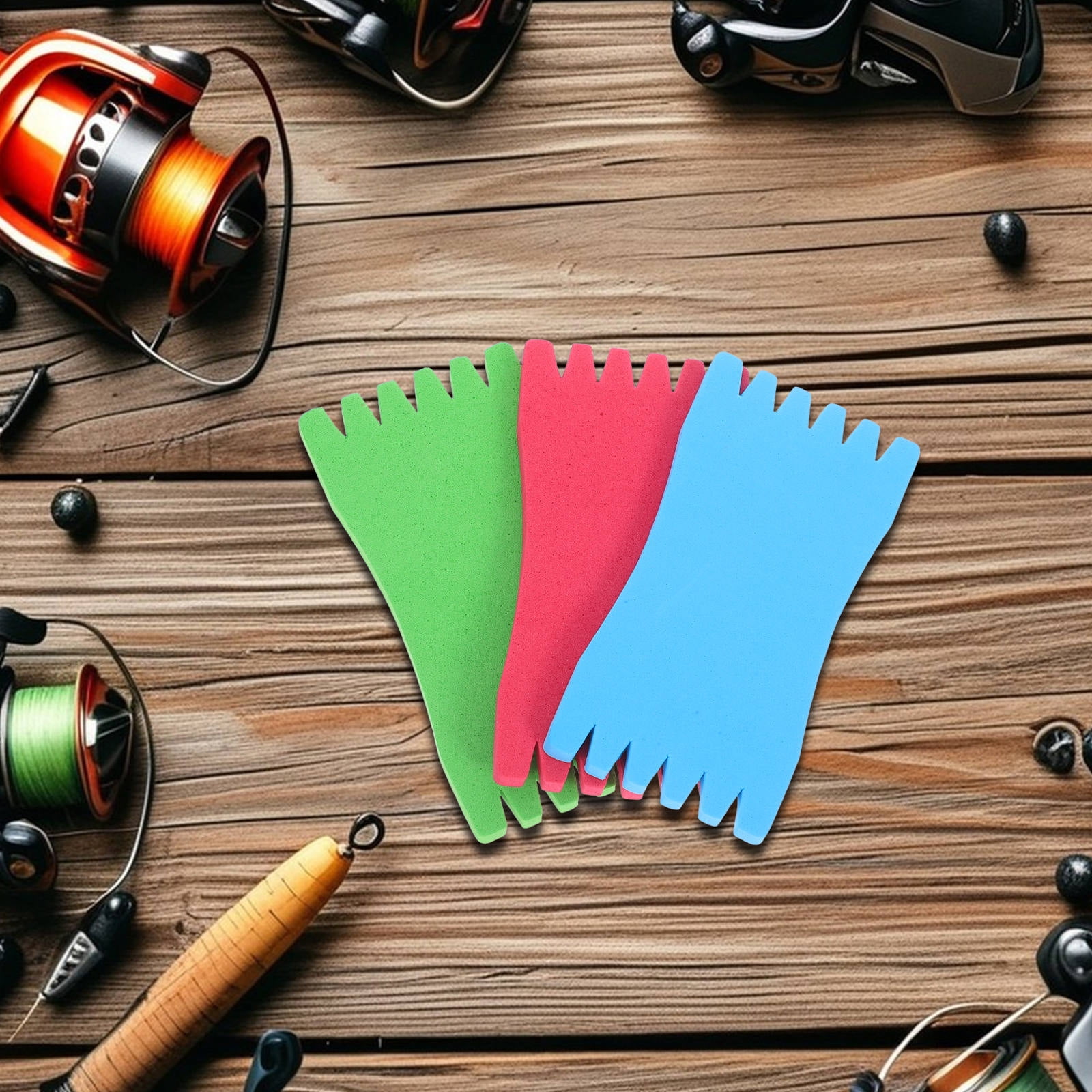 Raindrops Fishing Gear Line Reels with EVA Foam Material Assorted Color ...