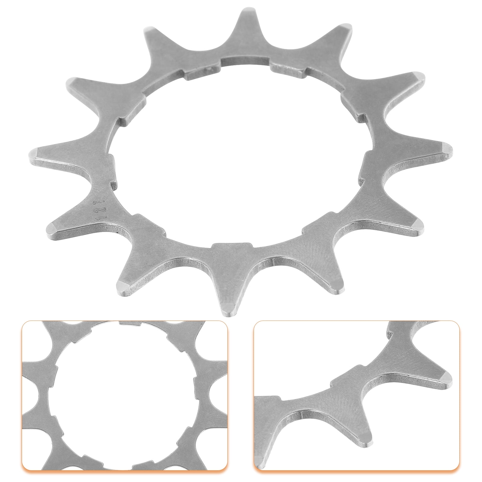 Raindrops Fixed Gear Hub Replacement Stainless Steel Flywheel 12-teeth ...