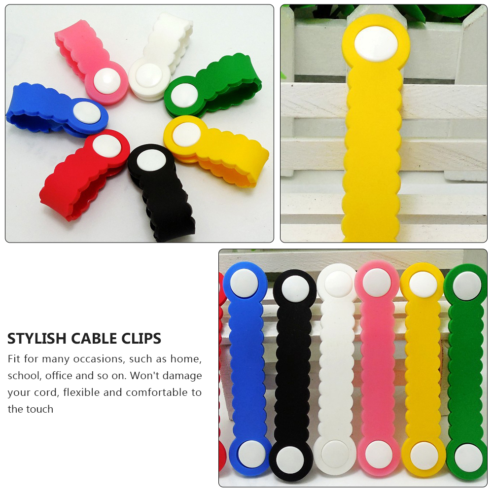 Raindrops Flexible Earphone Clips for Cable Storage and Organization ...