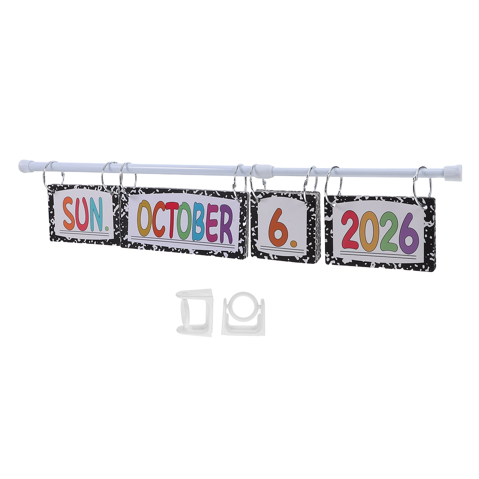 FOMIYES Flip Calendar for Desk and Wall with Date Cards for Classroom ...