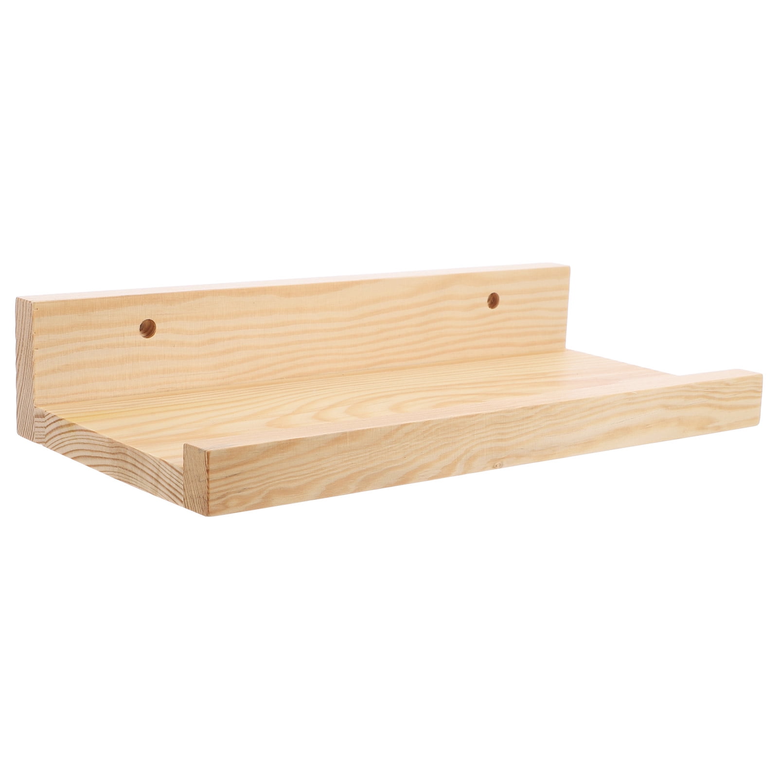 Raindrops Floating Shelf Wooden Book Picture Frame Display Shelf Wall ...