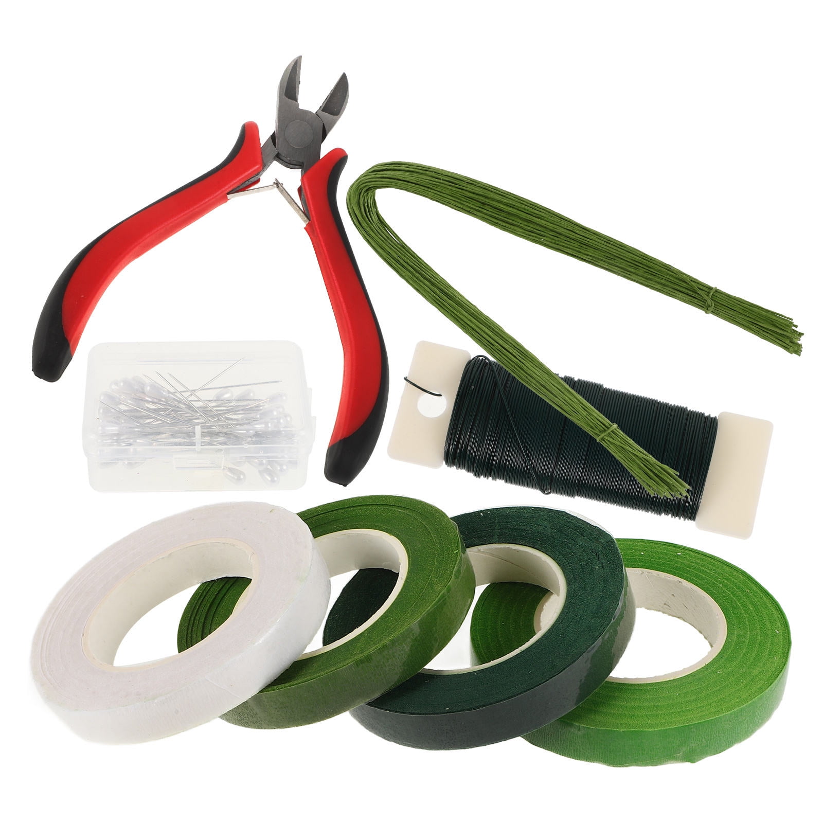 Raindrops Floral Crafting Kit with Multi-Color ABS Tape, Metal Wire ...