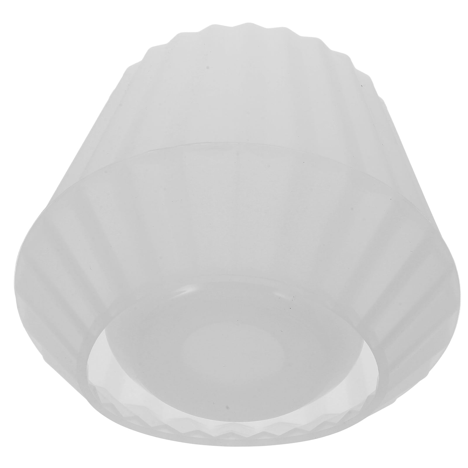 Raindrops White Faceted Polygonal Flower Pot Concrete Casting Mould DIY ...