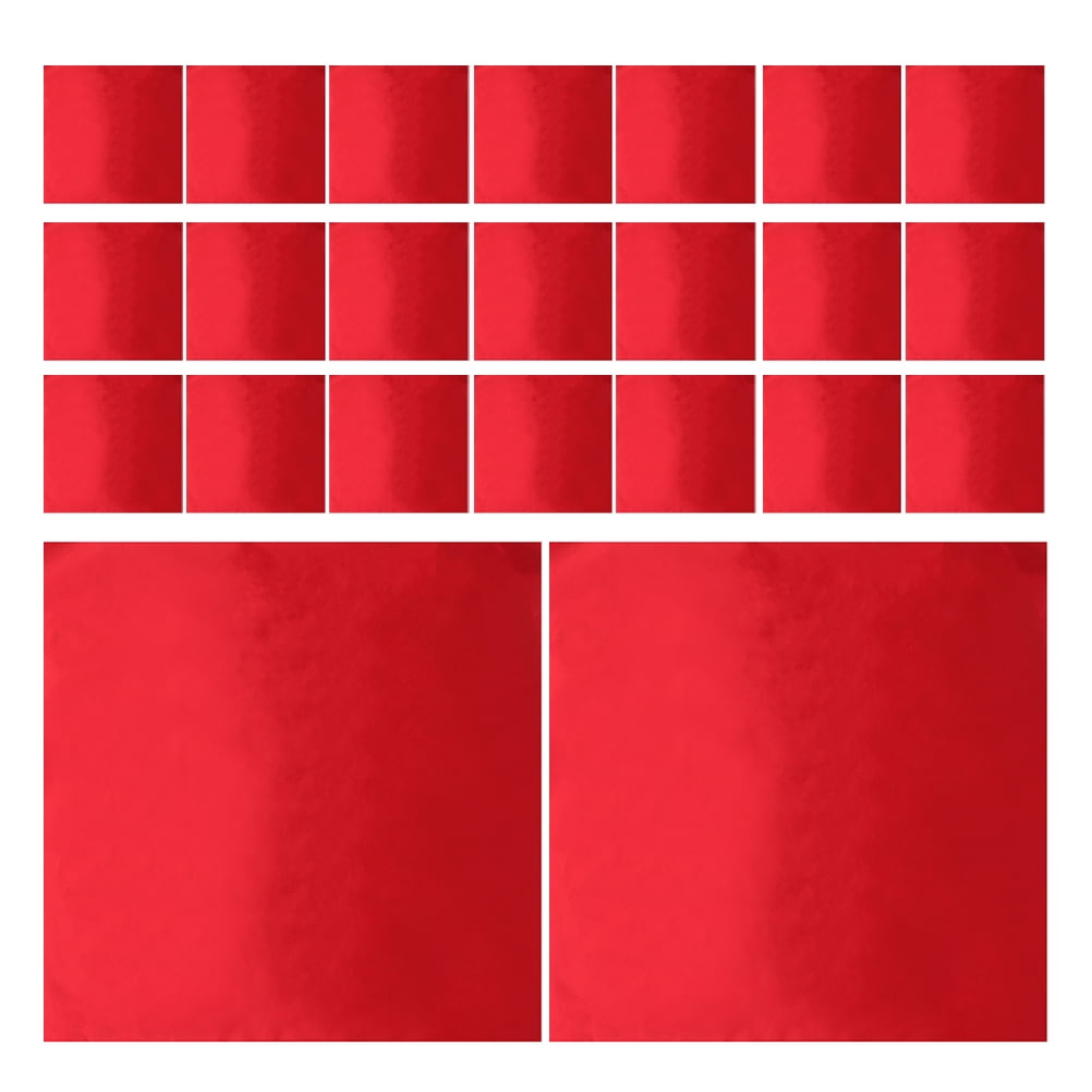 Raindrops Foil Candy Wrappers 200Pack Red Square for Chocolate and ...