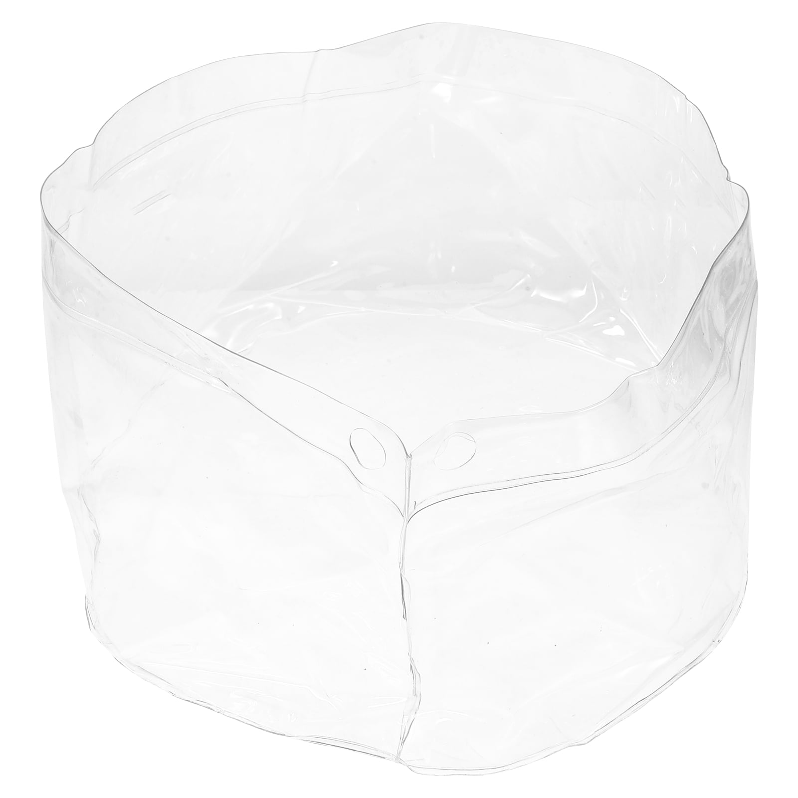 Raindrops Foldable Water Basin Transparent Folding Basin Outdoor Travel ...