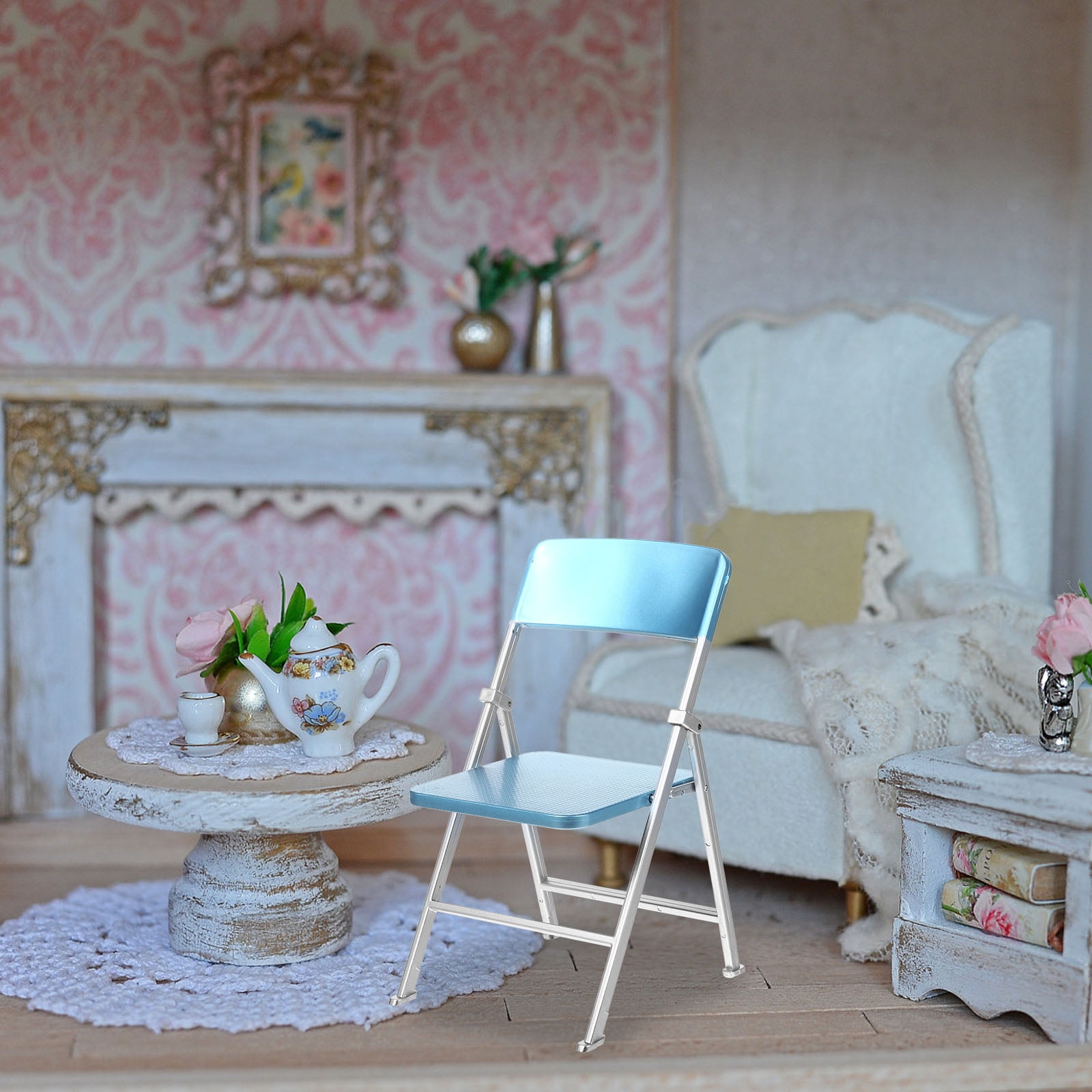 Raindrops Folding Mini Chair Dolls 2pcs Mini House Folding Chairs ...