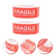 Handle with Care Stickers,2 inch Kraft Paper Shipping Fragile Warning ...