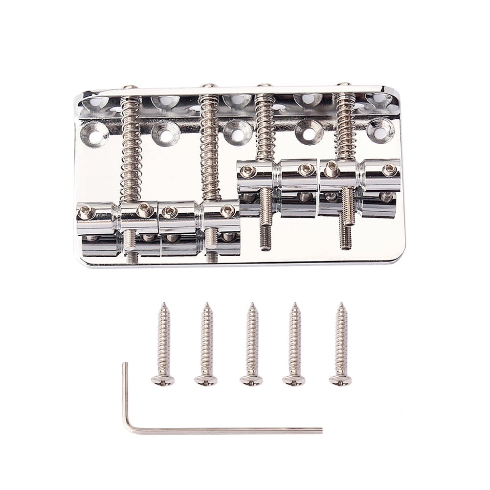 Raindrops GA1019 Metal 4 String Bass Bridge Vintage Style Bridge for ...