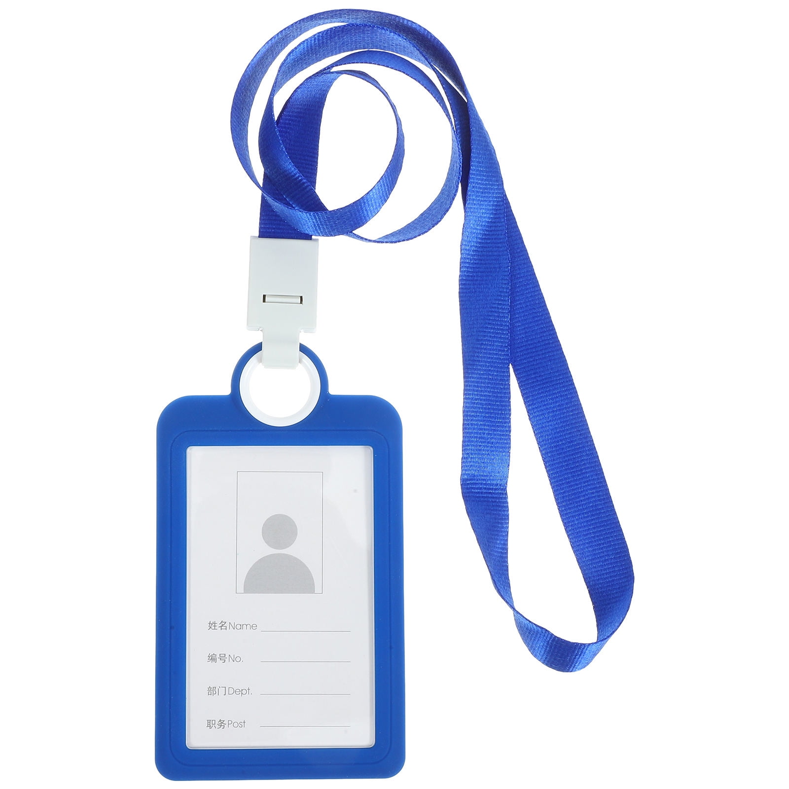 Raindrops Game Card Holder Name Tag with Lanyard Multiple Office Blue ...