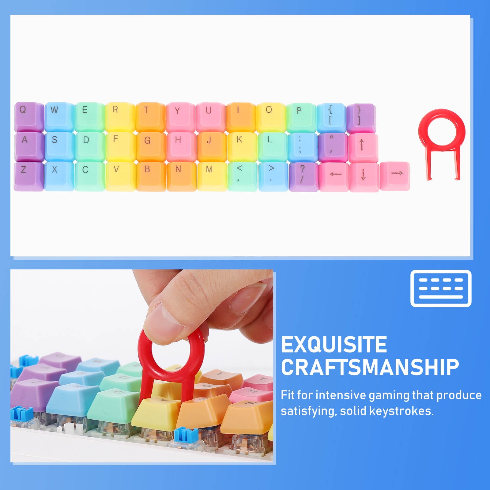 Raindrops Gamer Keyboard Key Caps Keycap DIY Keyboard Keyboard ...