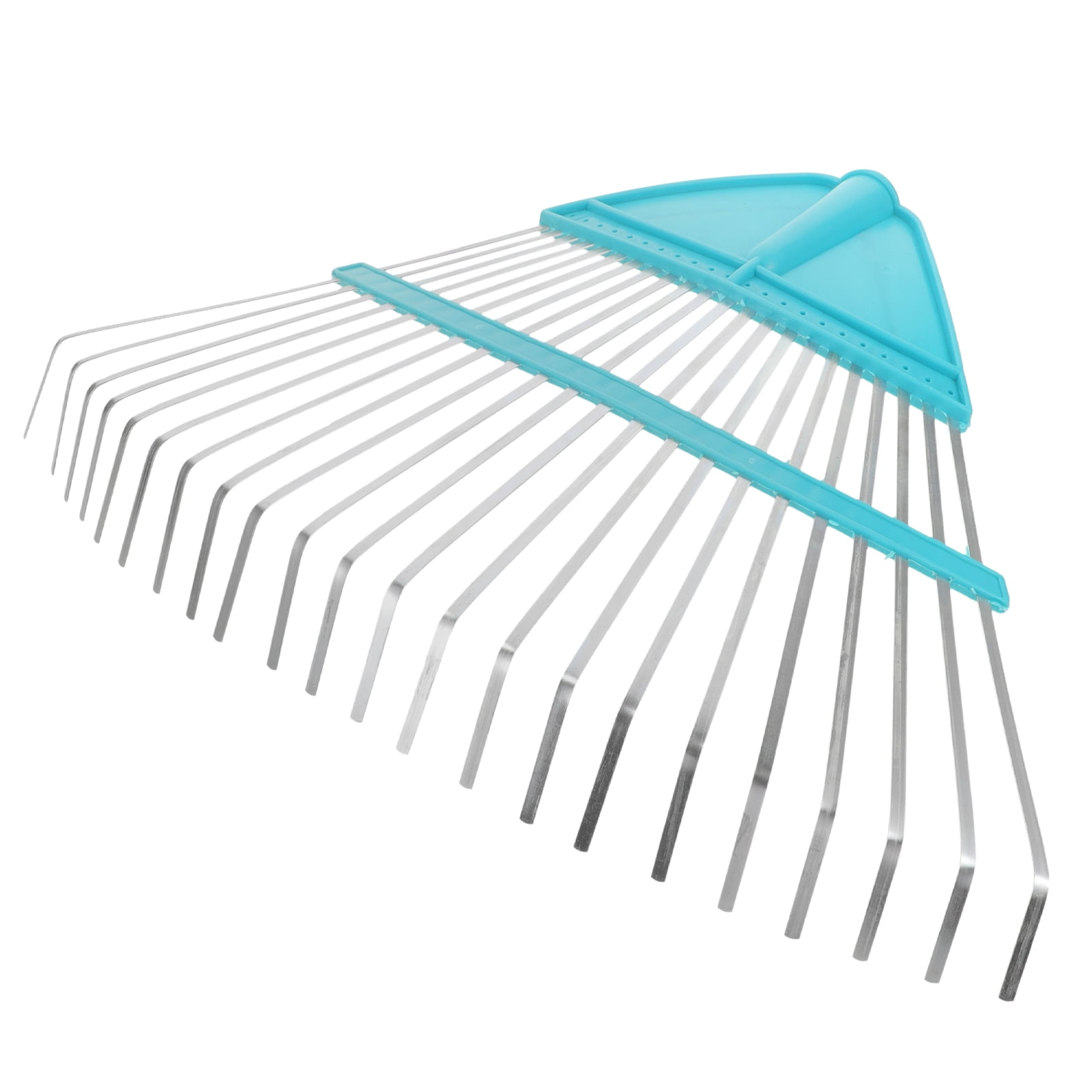 Raindrops Garden Pine Needle Rake Portable Metal Lawn Rake Garden Shrub ...