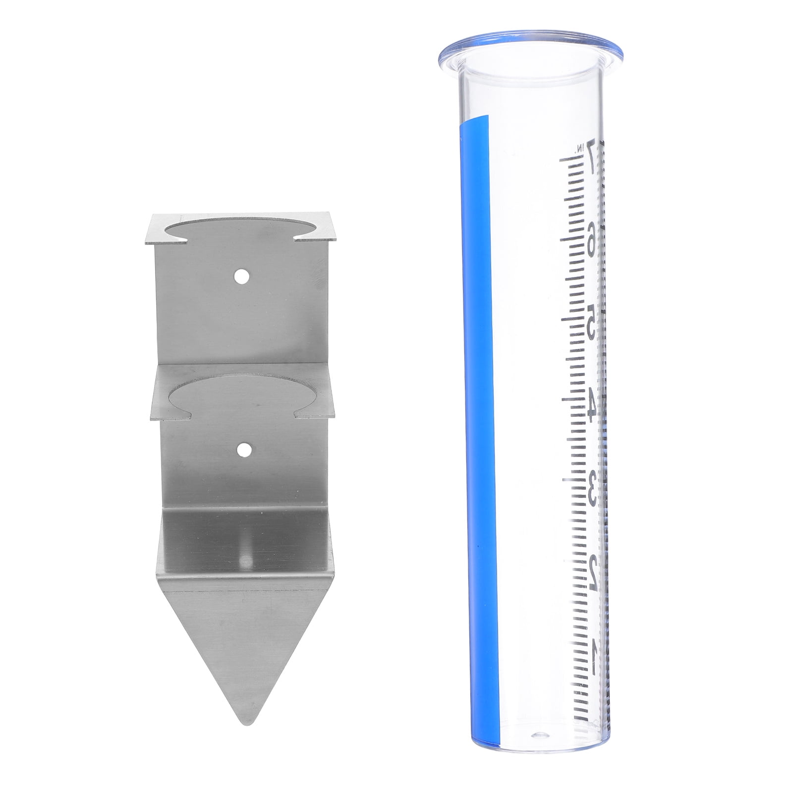 Raindrops Garden Rain Gauge with Mounting Bracket Reusable Rainfall ...