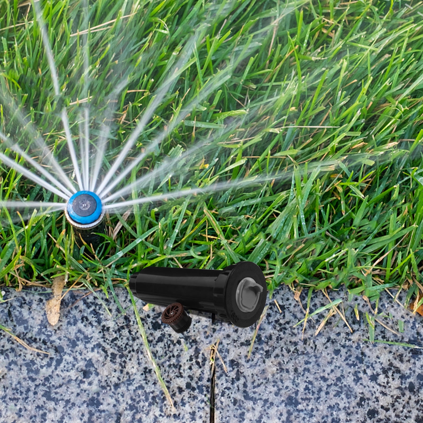 Raindrops Garden Sprinkler Spike Professional Sprayer Stake Multi-use ...