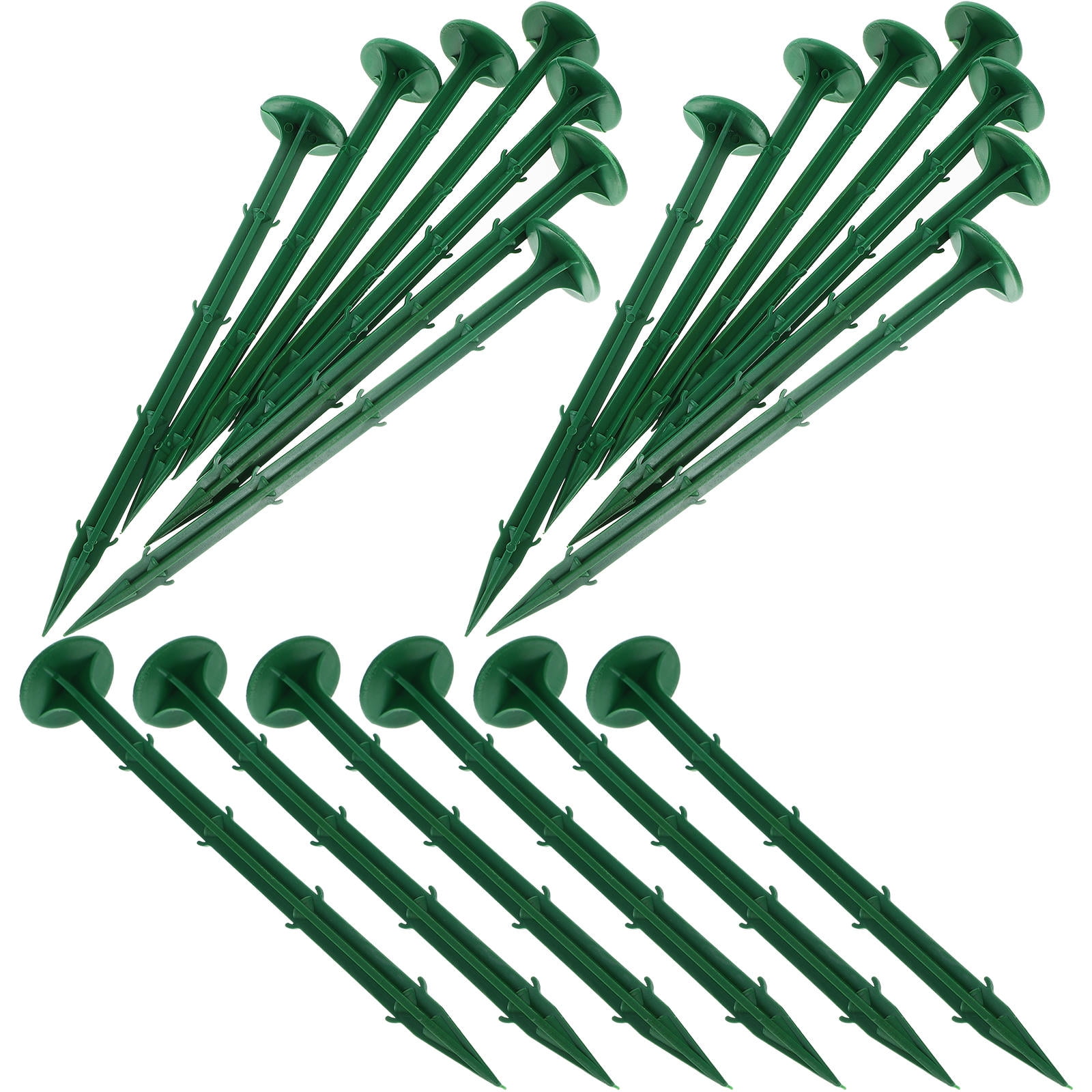 Raindrops Landscaping Staples Ground Stakes Green Plastic 100Pack ...