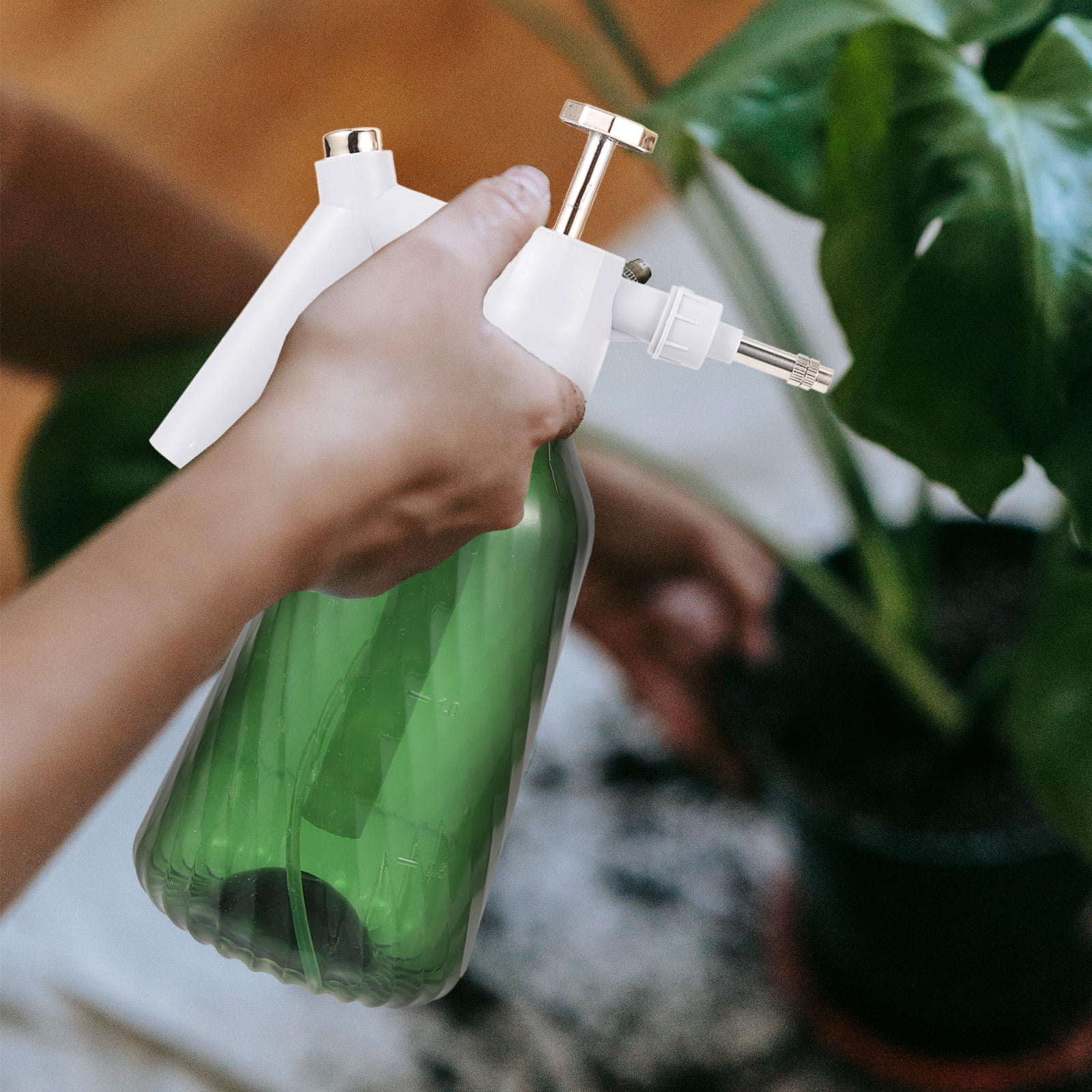 Raindrops Garden Water Sprayer Watering Can Press-type Sprayer Green ...