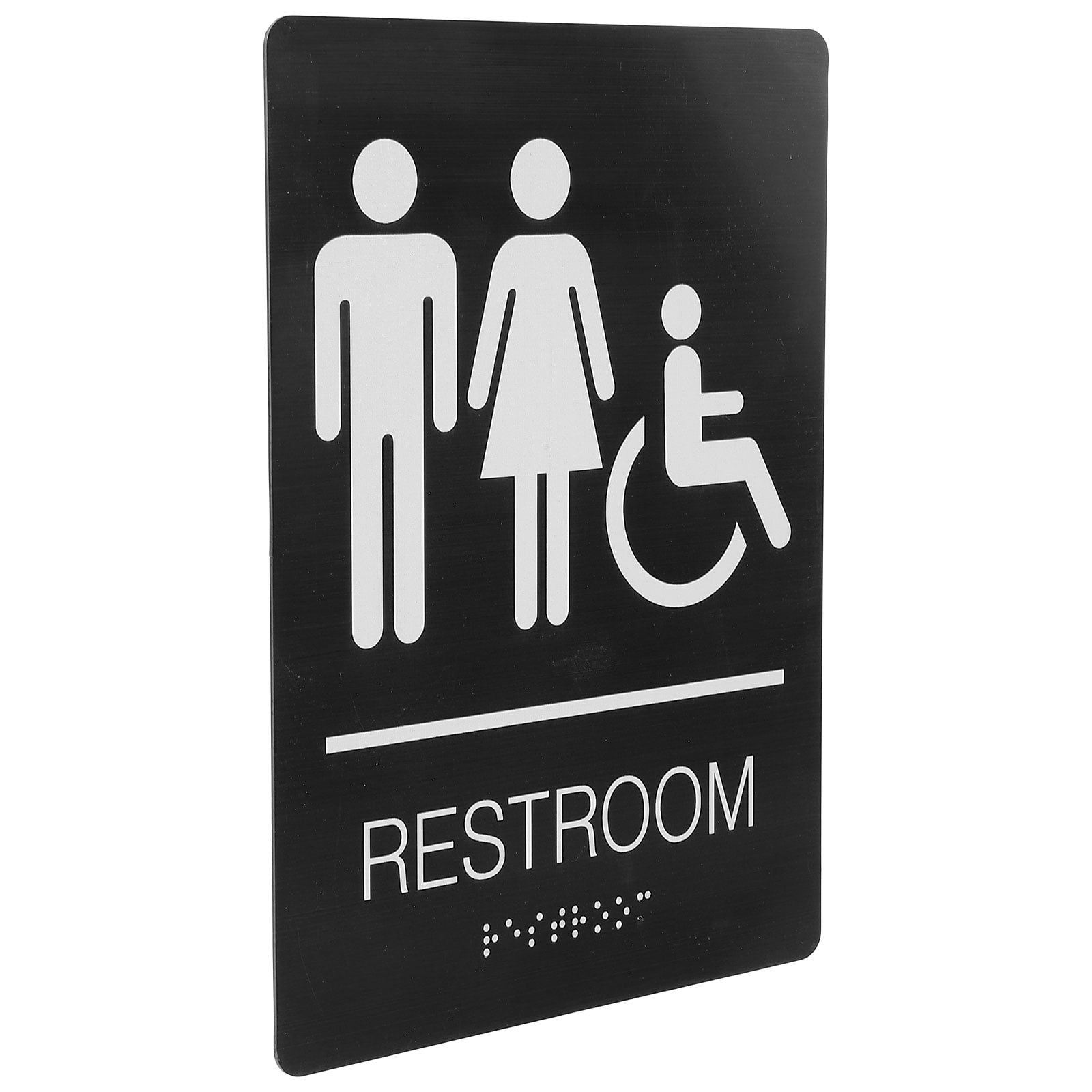 Raindrops Gender Neutral Toilet Sign Disabled Wheelchair Simple Sign ...