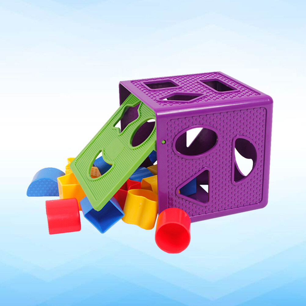 Raindrops Geometric Building Block Intelligence Box Colorful Blocks ...