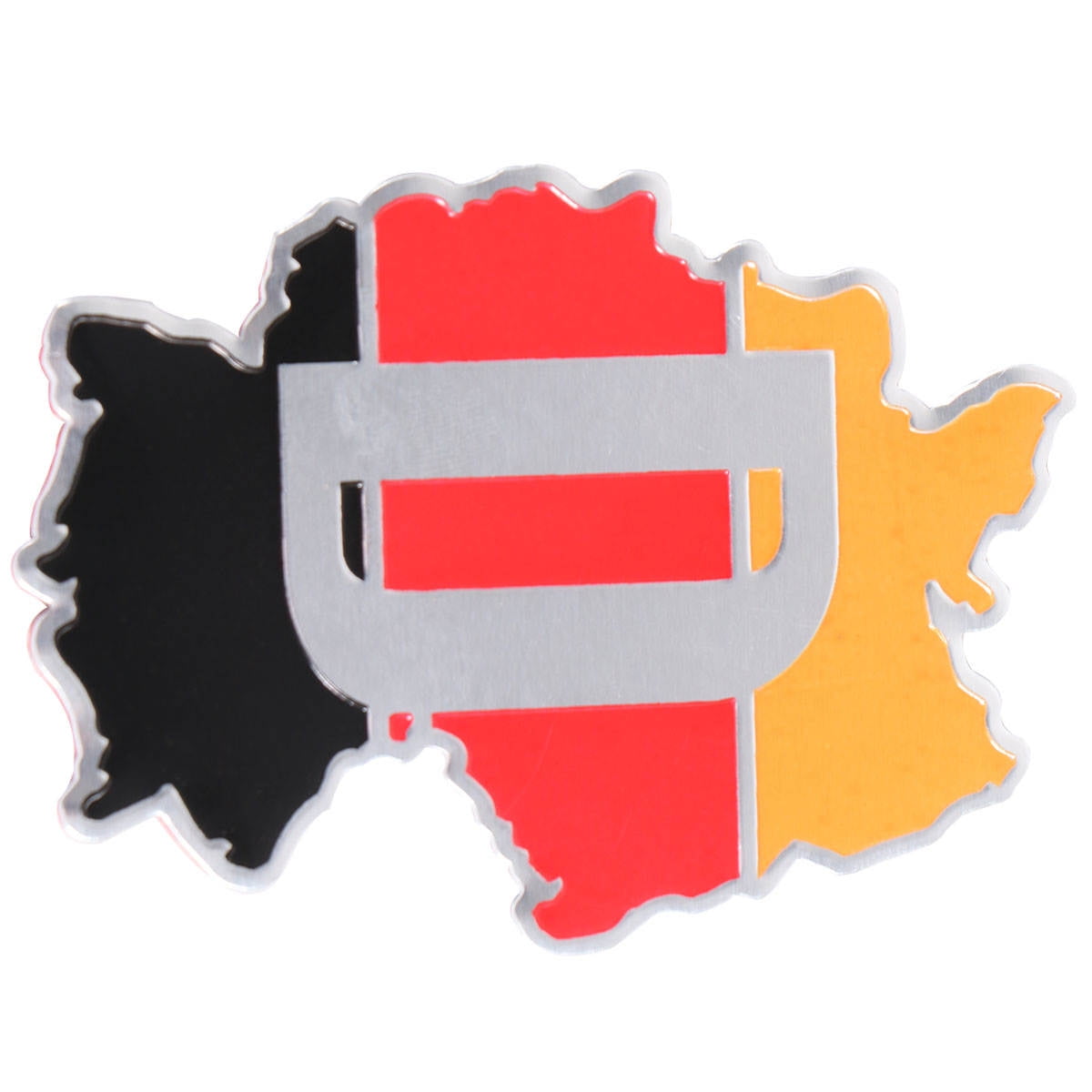 Raindrops Multi Color Germany Car Badge Sticker Map Shape Decorative ...