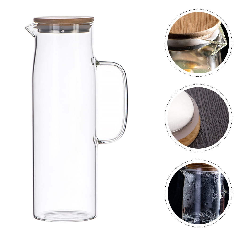 Raindrops Glass Cooler Jar Fruit Infusion Water Pitcher Cold Juice ...